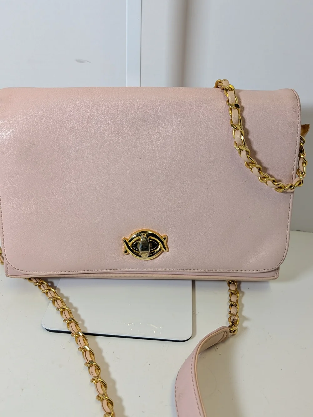 Giani Bernini | Bags | Giani Bernini Blush Pink Leather Crossbody With ...